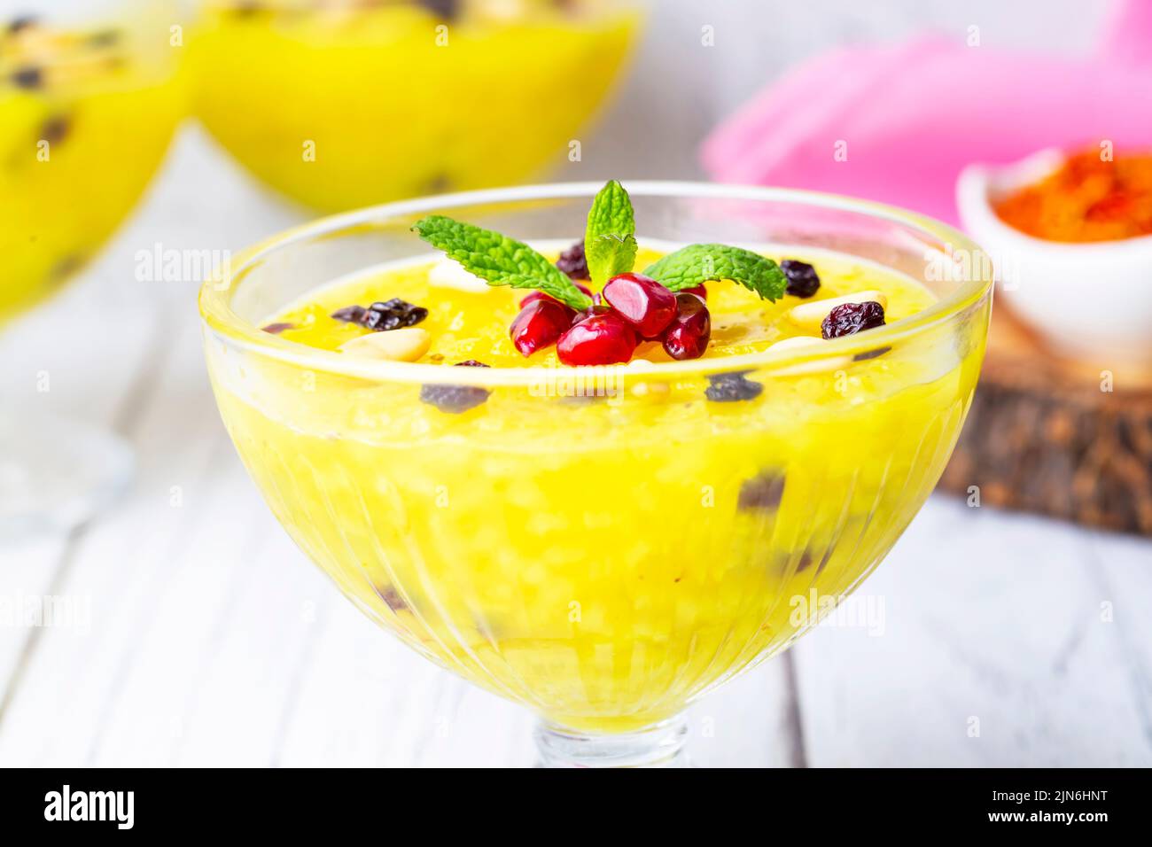 The traditional dessert of the Ottoman palace, Pudding-like sweet ...