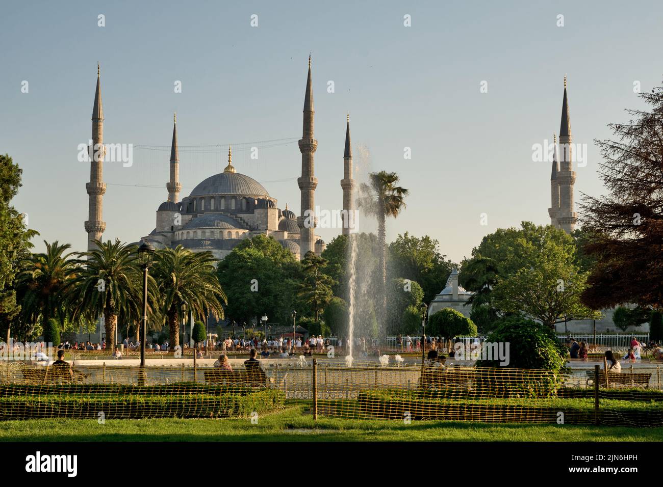 Istanbul, Turkey: Blue Mosque, also known as Sultan Ahmed Mosque. It is an Ottoman-era ...