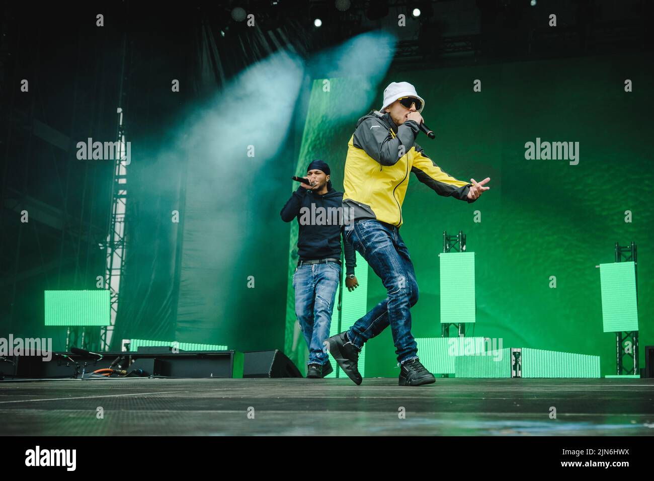 Stockholm, Sweden. 02nd, July 2022. The Swedish rapper A36 performs a ...