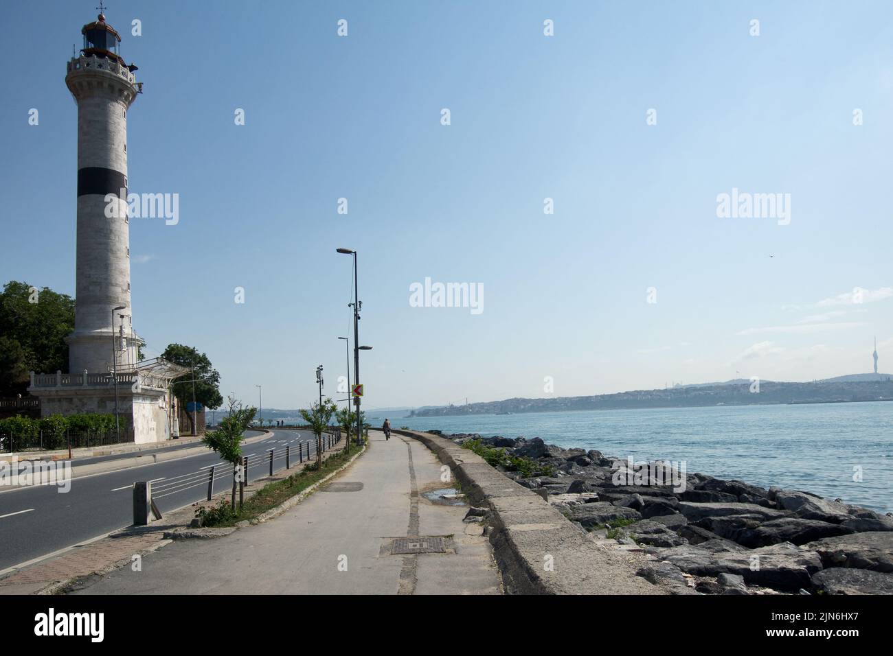 Istanbul, Bosphorus, Turkey: Ahirkapi lighthouse. It is a historic ...