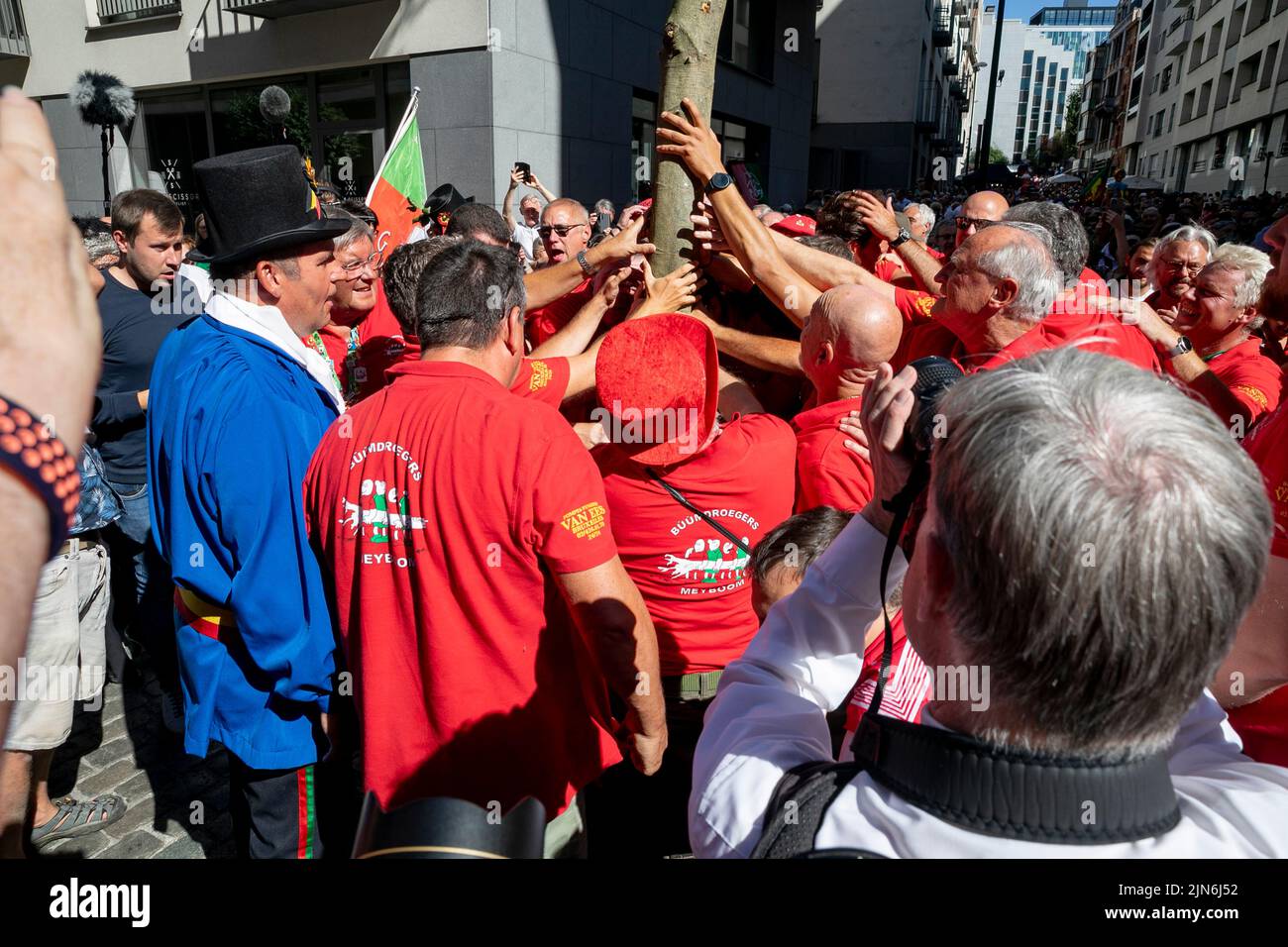 Illustration picture shows the 2022 edition of the Meyboom festivities ...