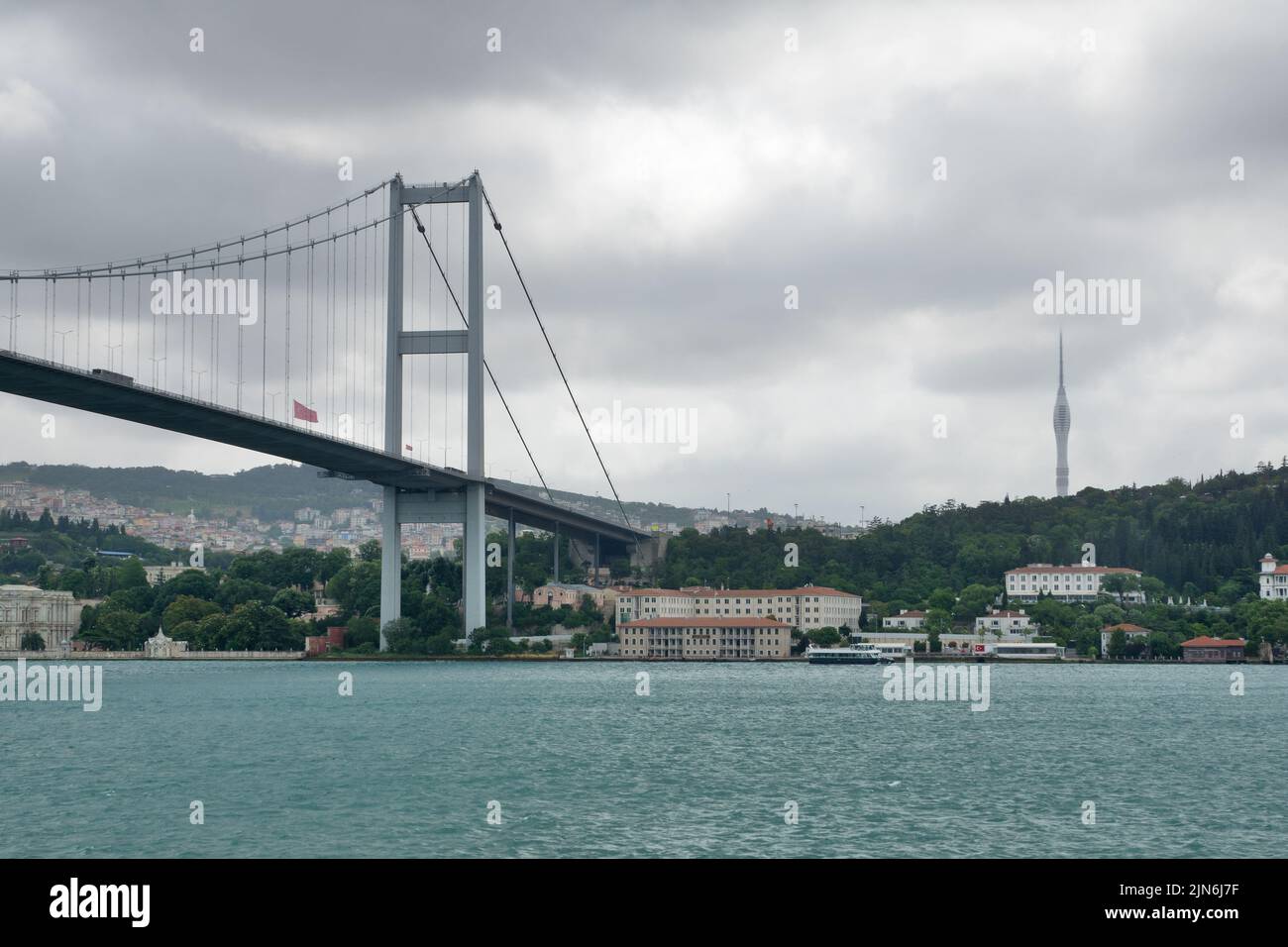 Istanbul, Turkey: Bosphorus Bridge, known officially as the 15 July ...