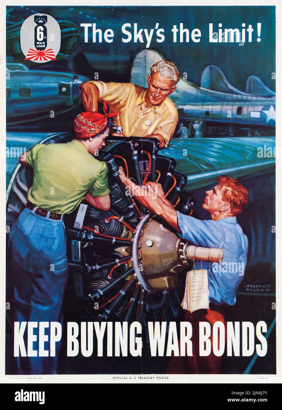 Vintage ww2 1940s american propaganda poster hi-res stock photography ...