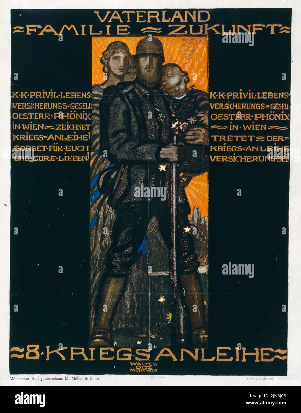 Vaterland, Familie, Zukunft, 8. Kriegsanleihe (Fatherland, Family ...