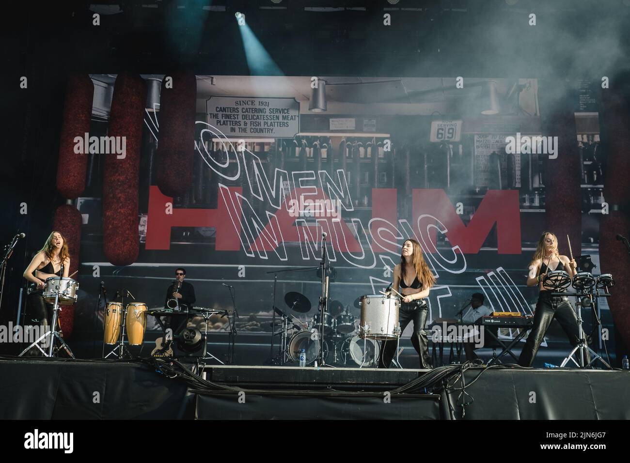 Stockholm, Sweden. 03rd, July 2022. The American pop rock band HAIM ...