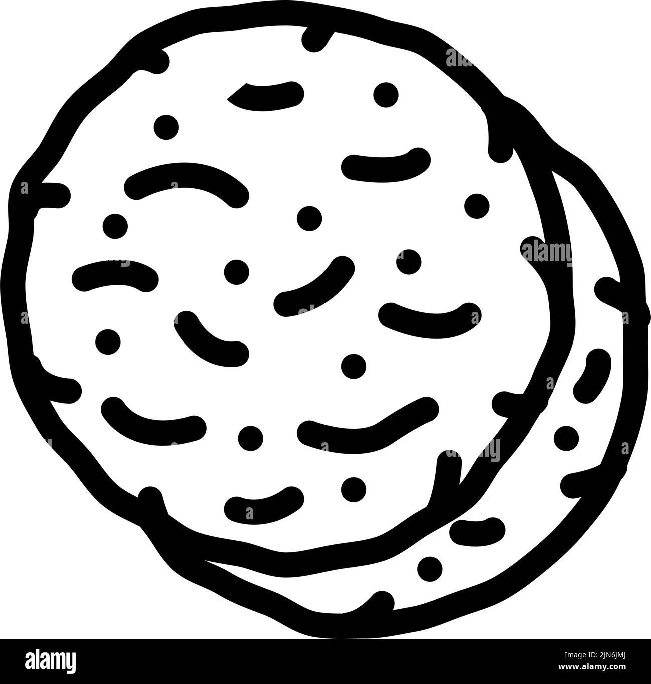 pumpkin cookies line icon vector illustration Stock Vector Image & Art ...