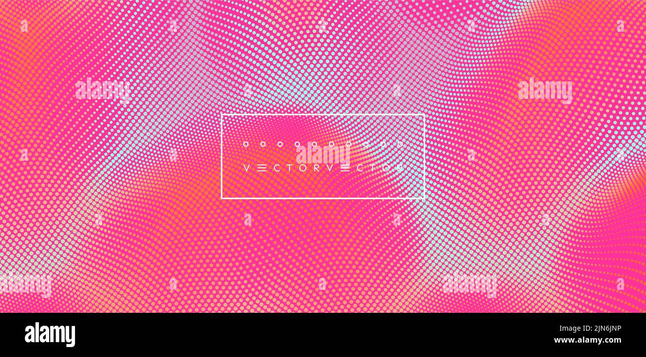 Background with convex forms. Grid surface. Vibrant trendy texture ...