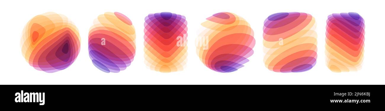 Overlapping vector vectors hi-res stock photography and images - Alamy