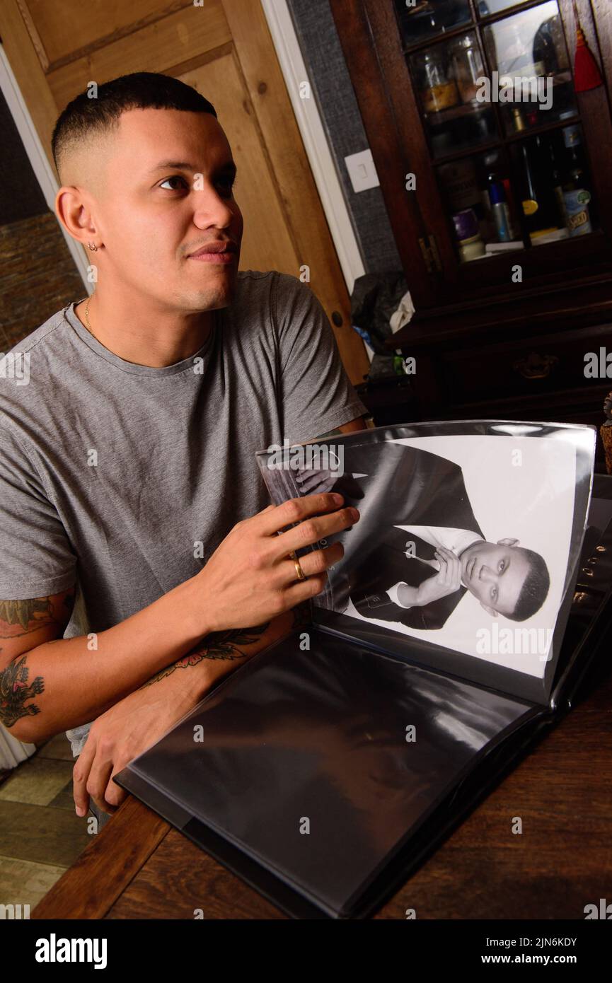 27.11.21 - Former male model Asher Flowers from Tonypandy has launched ...