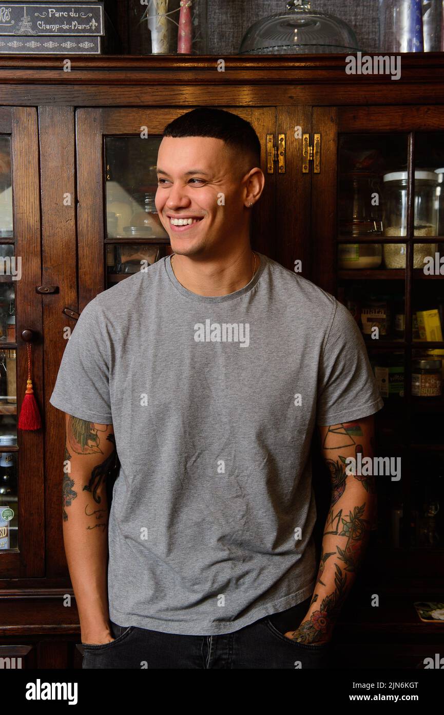 27.11.21 - Former male model Asher Flowers from Tonypandy has launched ...