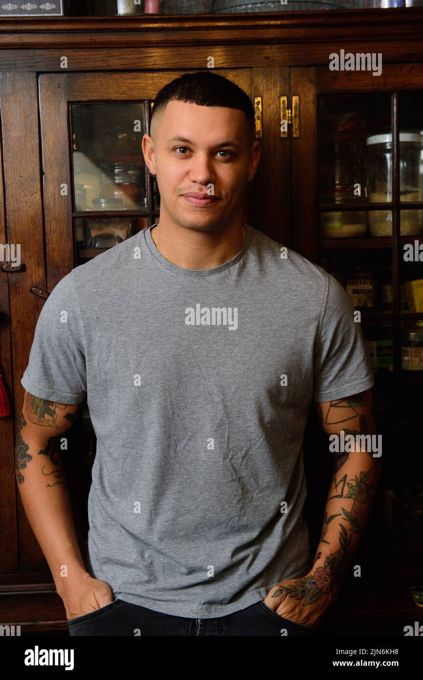 27.11.21 - Former male model Asher Flowers from Tonypandy has launched ...