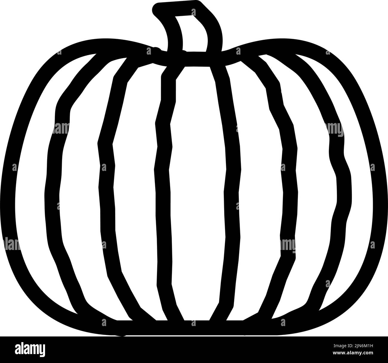 pumpkin plant line icon vector illustration Stock Vector Image & Art ...