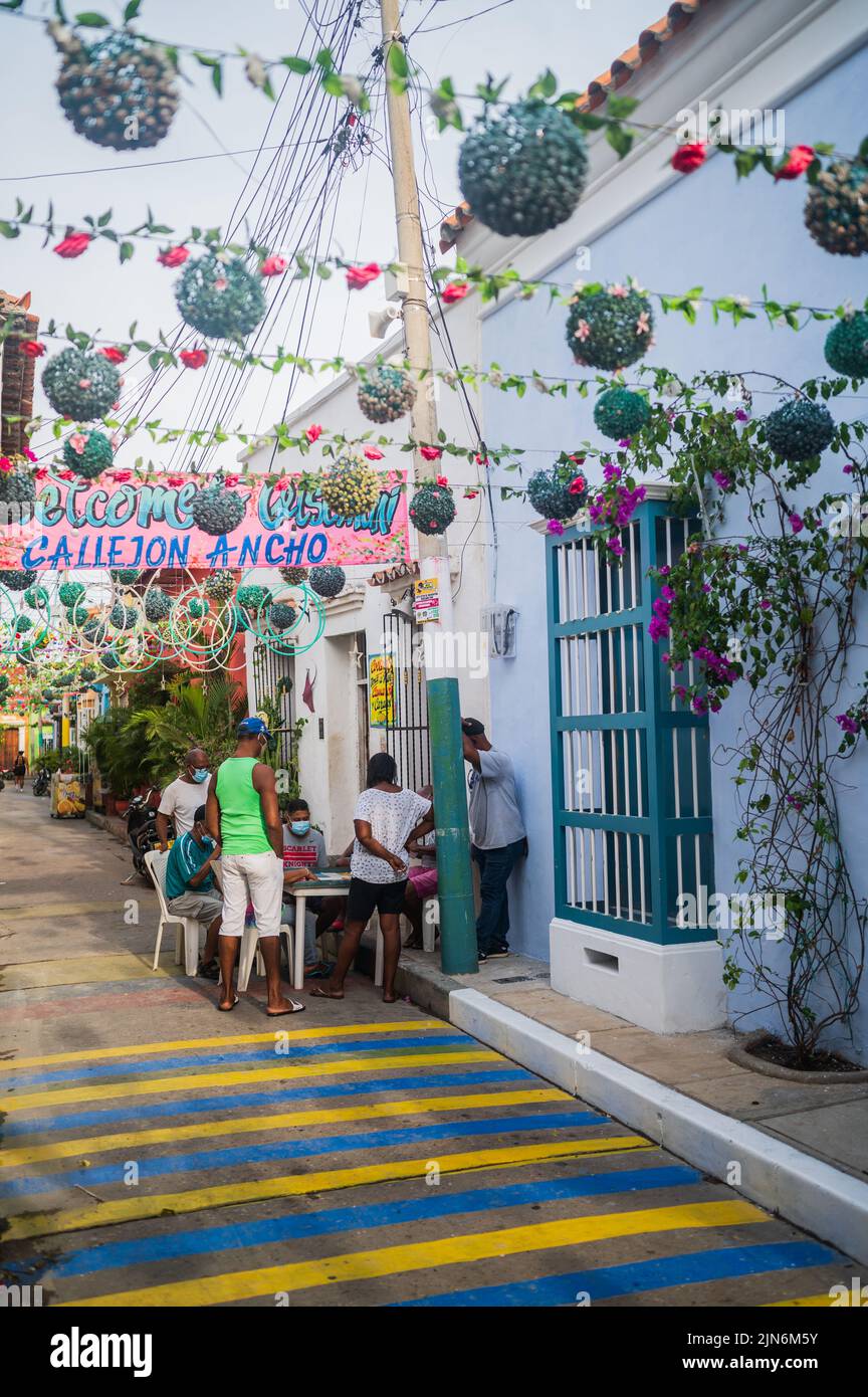 Charming "Callejon Ancho" (Wide Alley) of Getsemani, the coolest ...