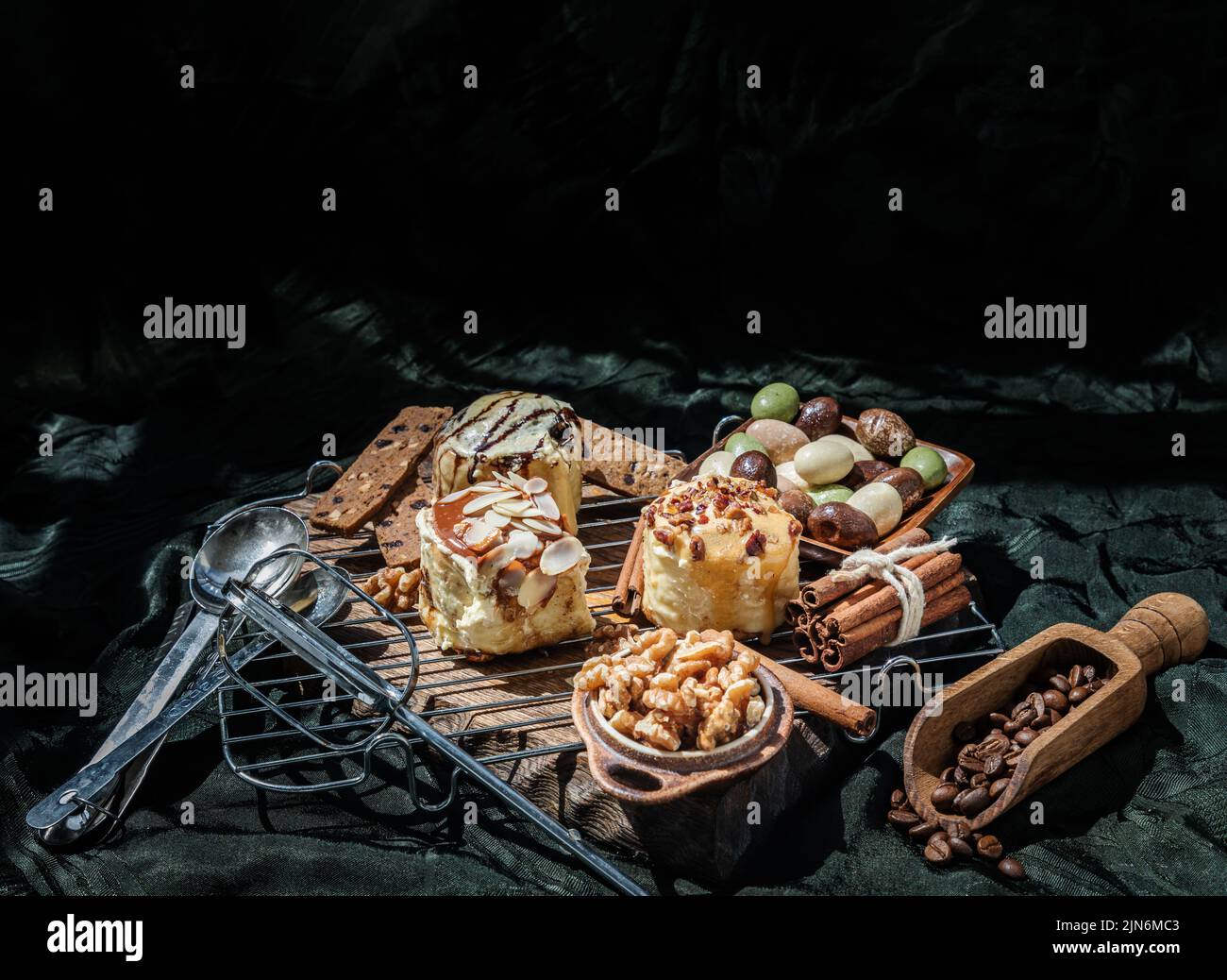 Chocobon (Soft Chocolate Bun) topped with rich cream cheese frosting ...