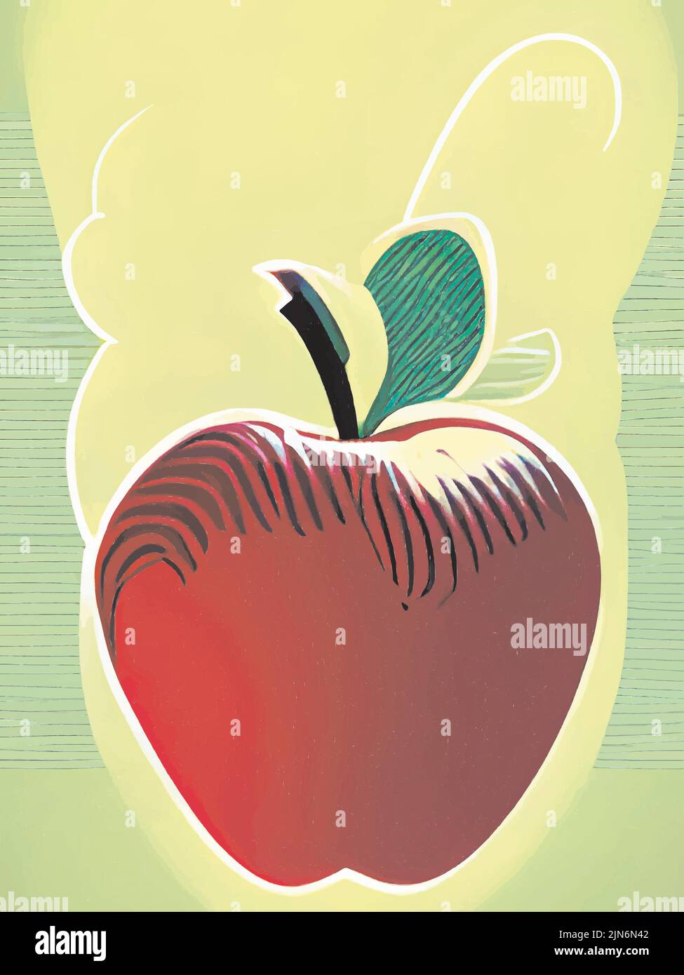 painting of apples of different colors Stock Vector Image & Art - Alamy