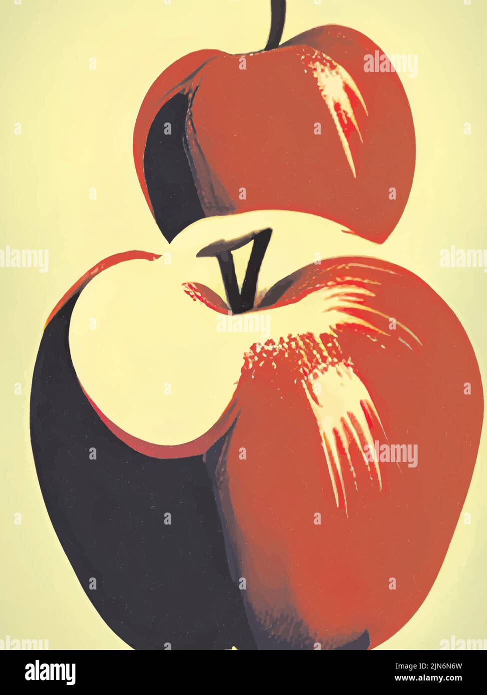 painting of apples of different colors Stock Vector Image & Art - Alamy