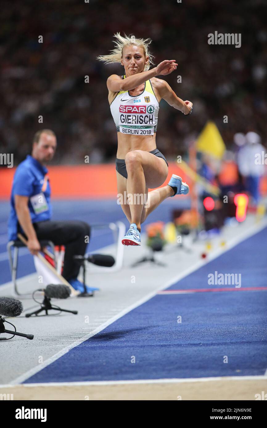 Kristin Gierisch participating in the Triple Jump at the European ...
