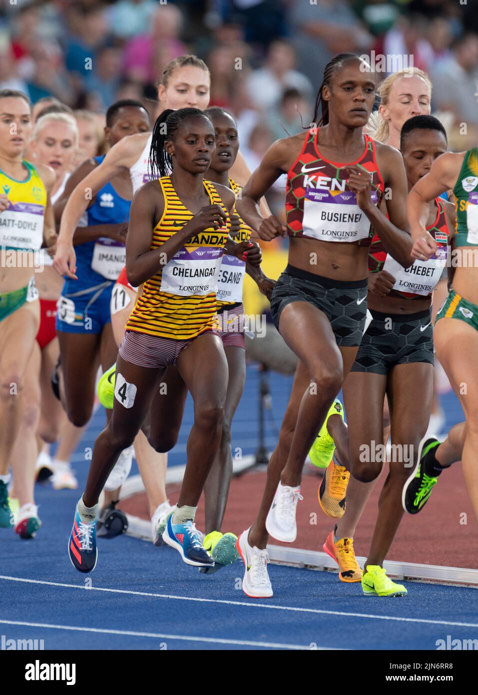 Sarah Chelangat of Uganda competing in the women’s 5000m final at the ...