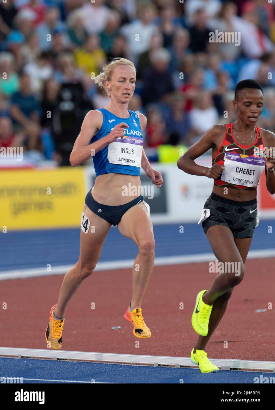 Sarah Inglis of Scotland competing in the women’s 5000m final at the ...