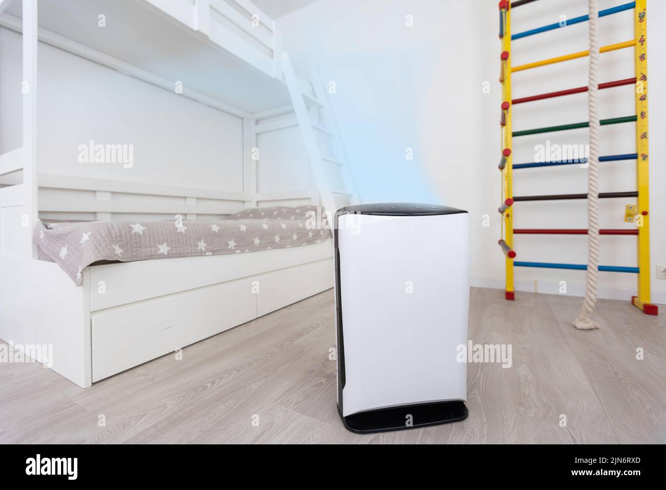 Modern air humidifier in children's room, aroma oil diffuser at home ...