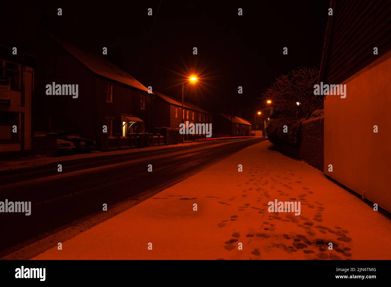 St Johns Road in the snow, 2009 Stock Photo - Alamy