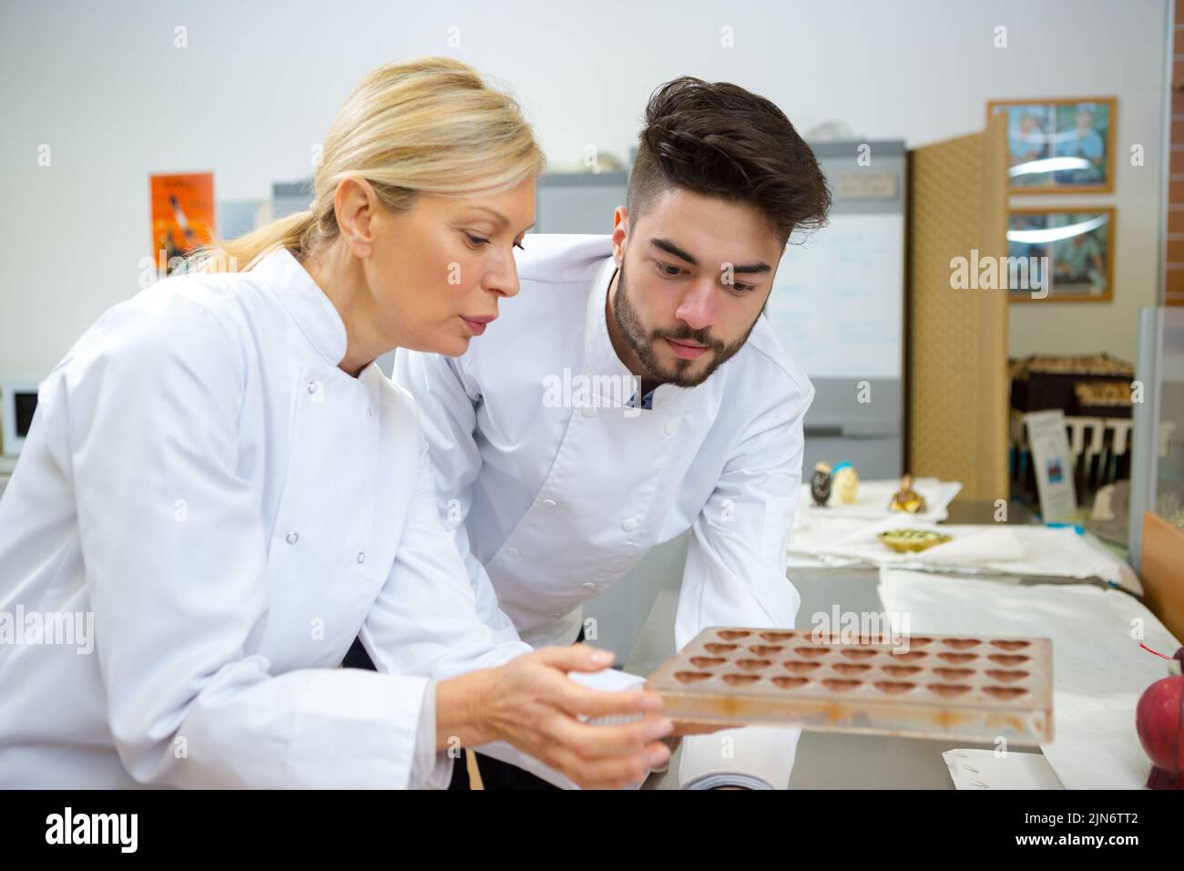 portrait of handcrafted chocolate candies Stock Photo - Alamy