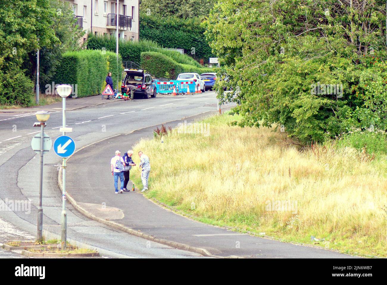 Glasgow, Scotland, UK 9th August, 2022. Hot weather and a forecast for ...