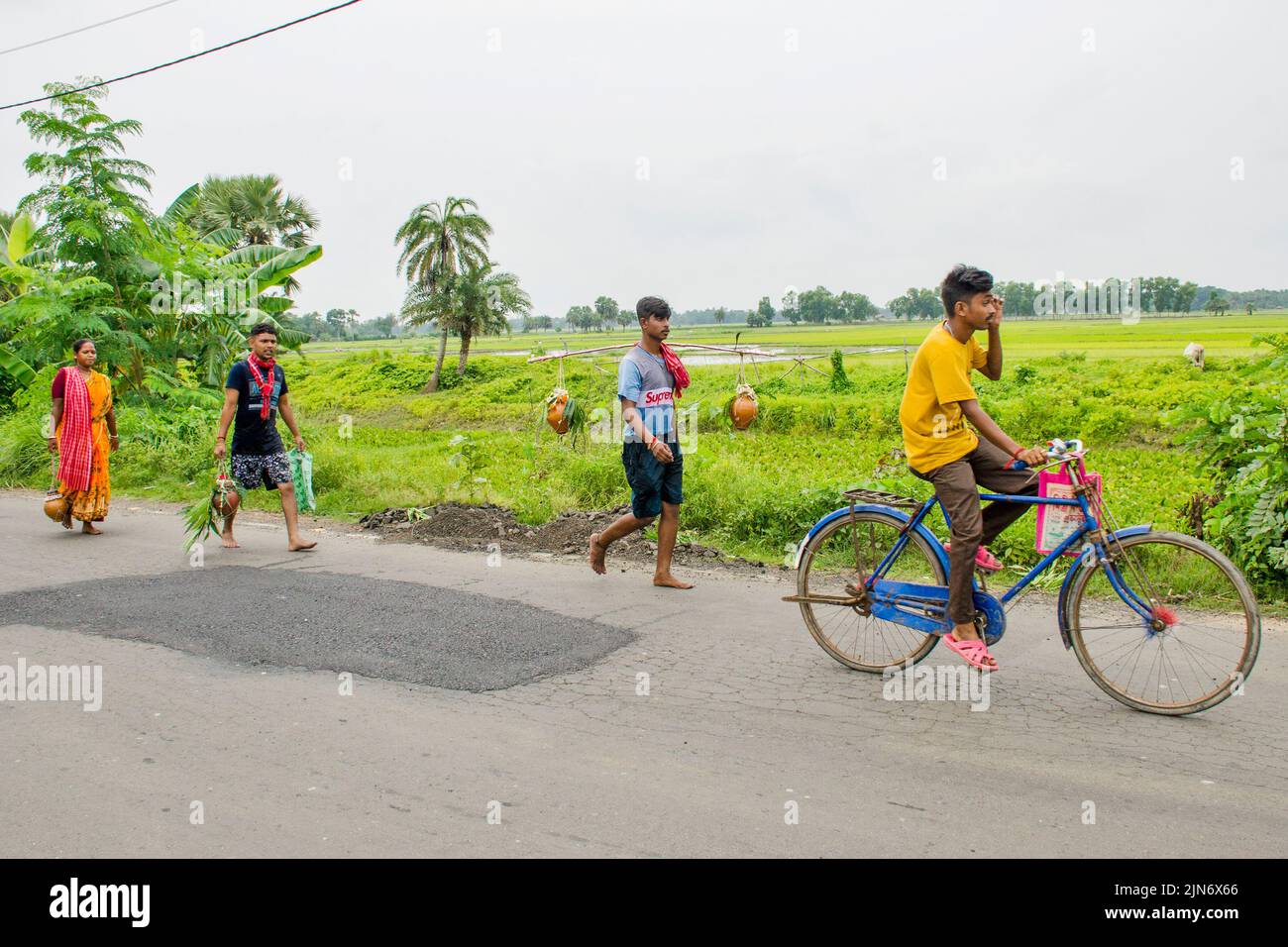 shiva devotee during holi shravan month at west bengal india Stock ...