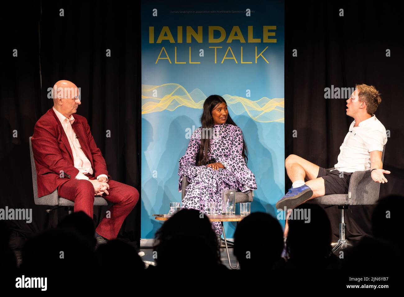 Edinburgh, United Kingdom. 09 August, 2022 Pictured: Journalists Owen ...