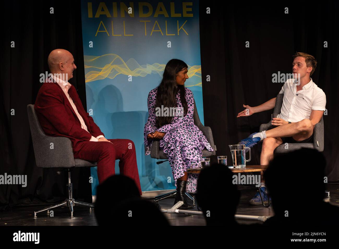 Edinburgh, United Kingdom. 09 August, 2022 Pictured: Journalists Owen ...