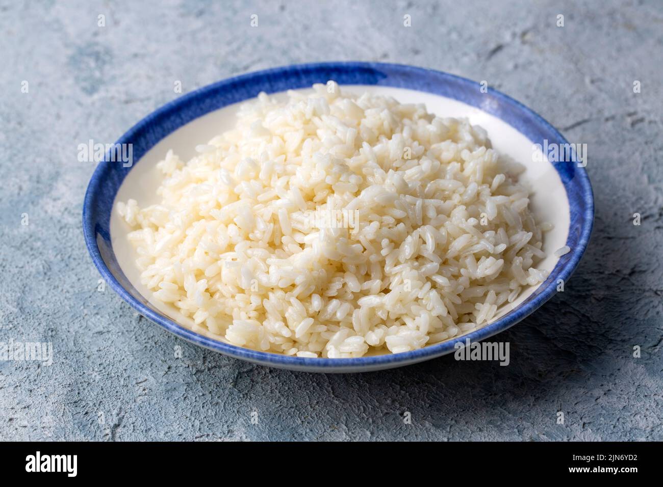 Plain rice pilaf, Boiling rice Stock Photo - Alamy