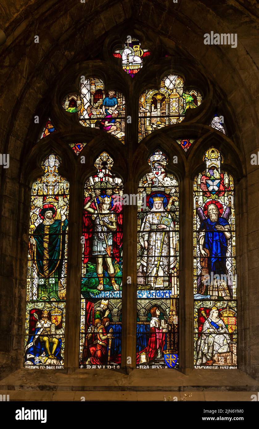 Linlithgow, United Kingdom - 19 June, 2022: close-up view of a historic ...