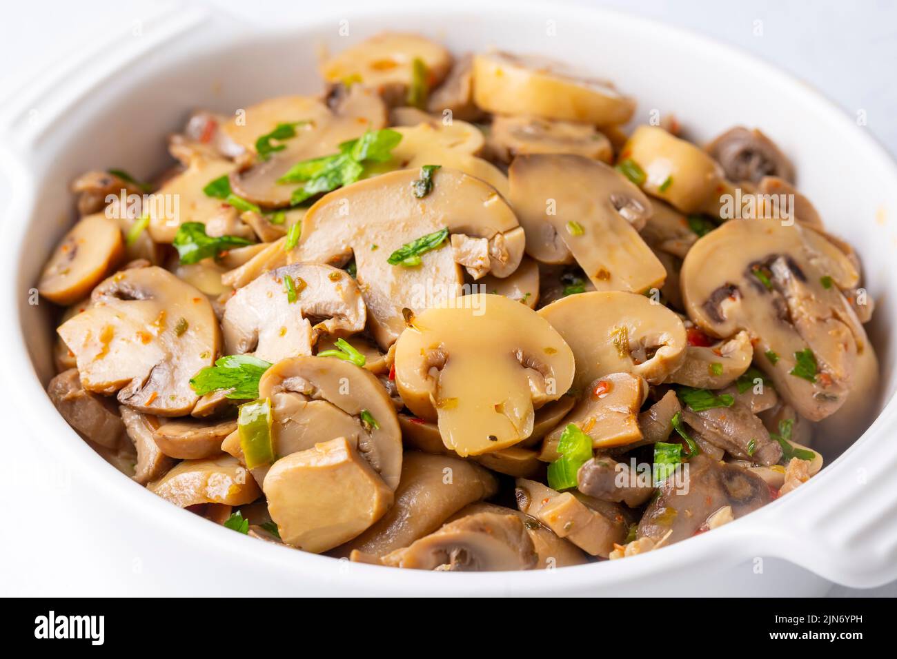 Saute delicious mushrooms (Turkish name; Mantar sote Stock Photo - Alamy