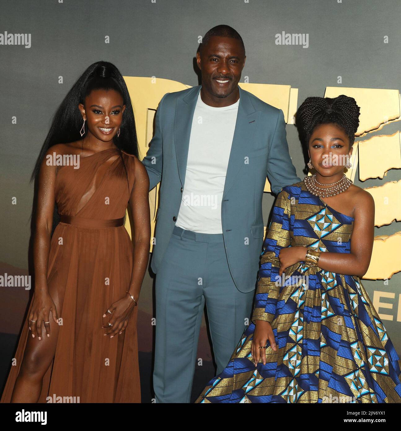 August 8, 2022, New York, New York, USA: IYANA HALLEY, IDRIS ELBA and ...