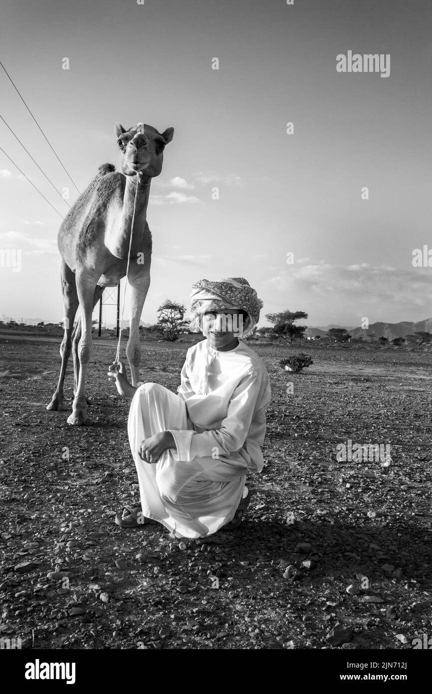 Omani costume Black and White Stock Photos & Images - Alamy
