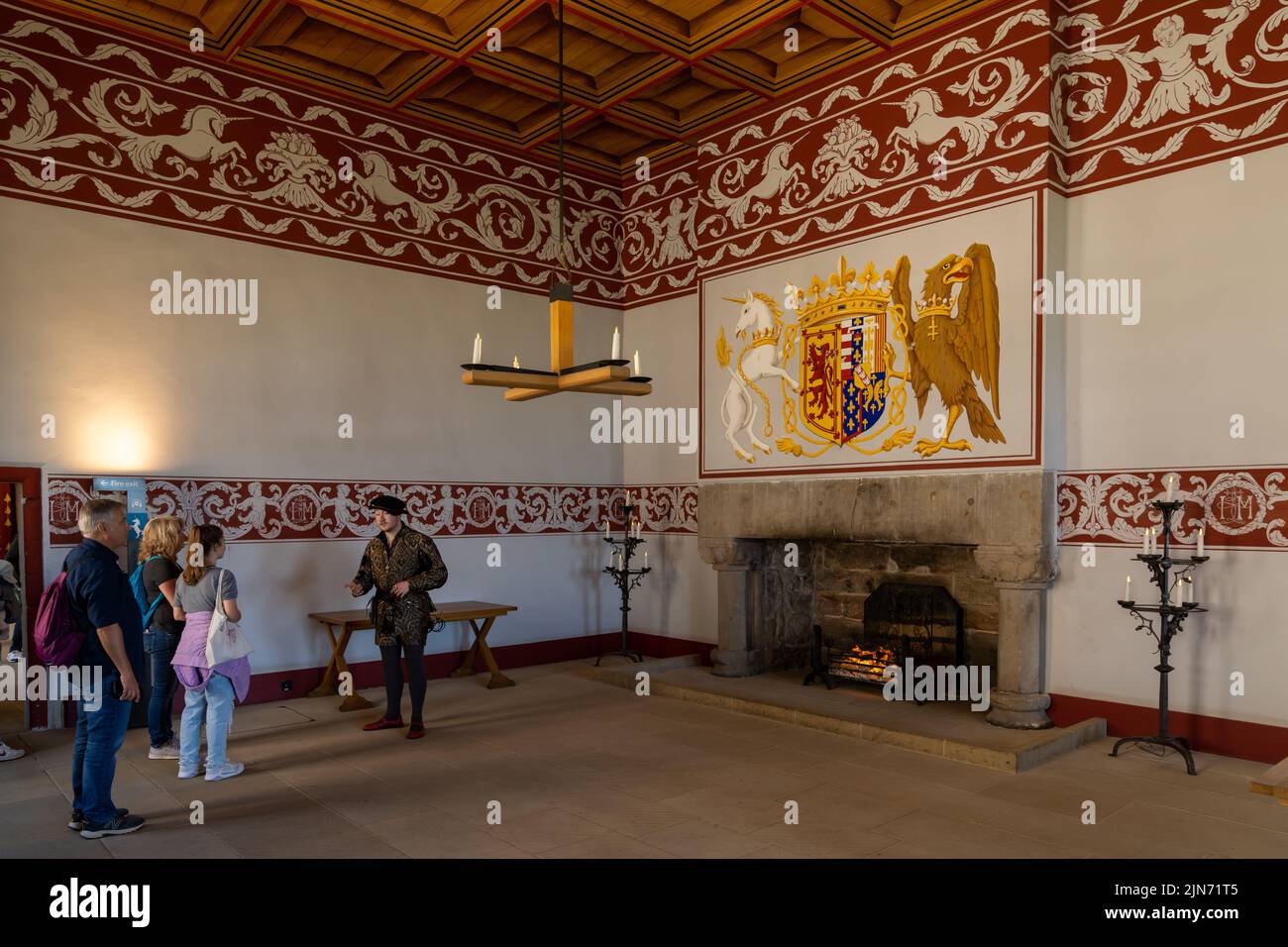 Stirling, United Kingdom - 20 June, 2022: Stirling Castle tour guide in ...