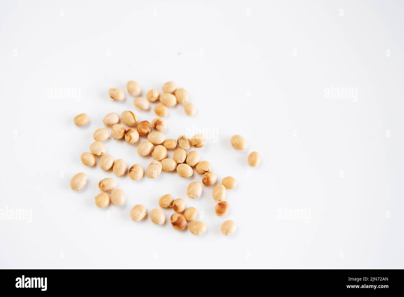 Flat lay microgreen seeds on white background Stock Photo - Alamy