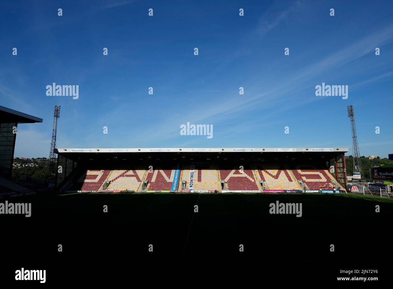 General view of the University of Bradford Stadium before the game ...