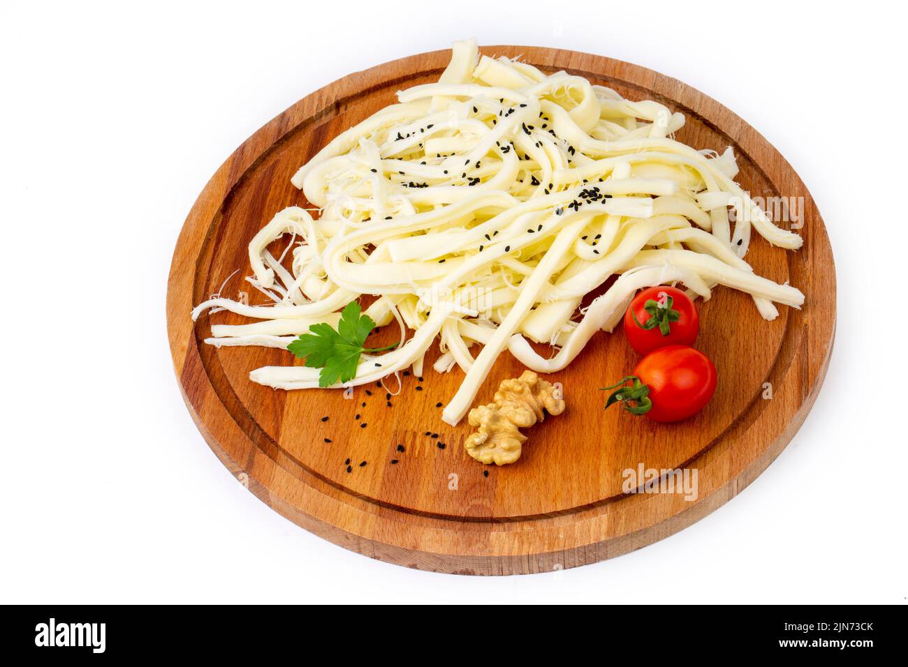 Close-up of natural cheese. Traditional Turkish cheeses. The original ...