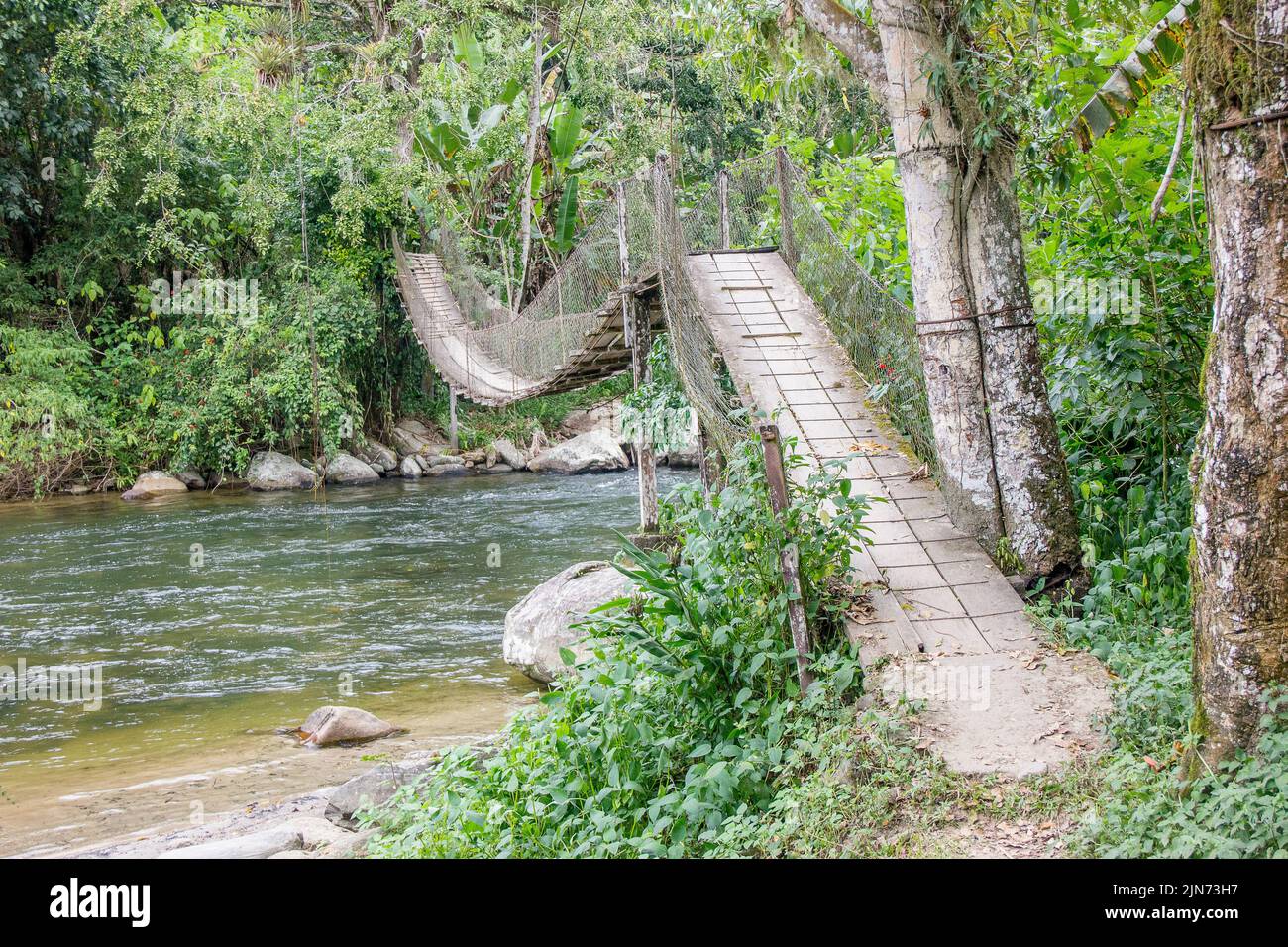 visual track of the gold track in the Bocaina mountain range Stock ...