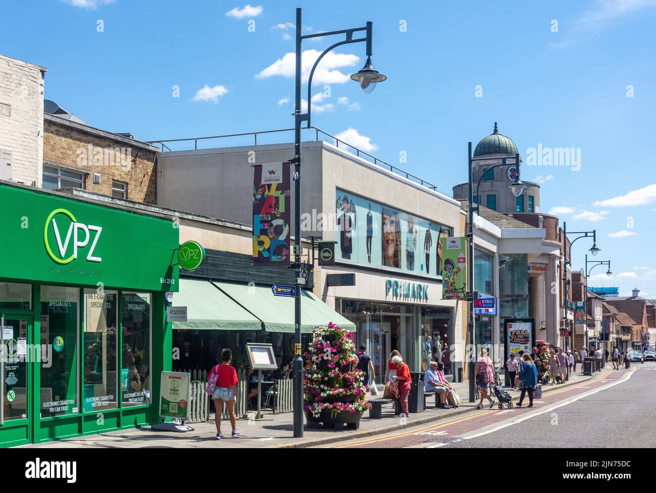 Watford High Street, Watford, Hertfordshire, England, United Kingdom ...