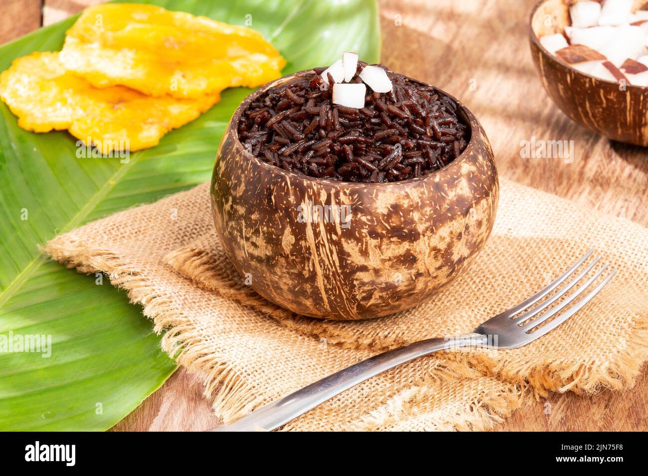 Rice with Coconut Typical Dish of the Caribbean Coast Stock Photo - Alamy