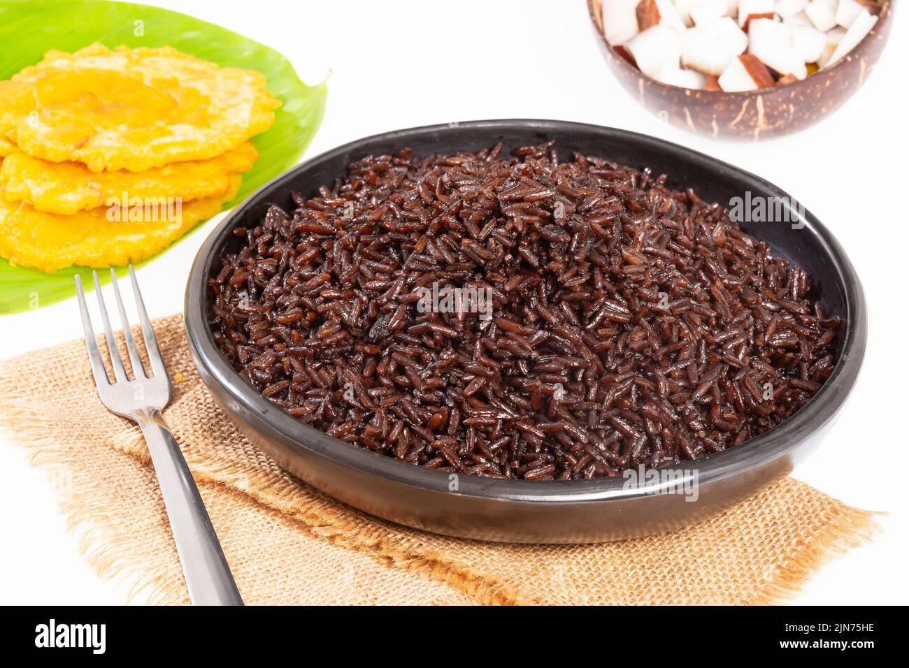 Rice with Coconut Typical Dish of the Caribbean Coast Stock Photo - Alamy