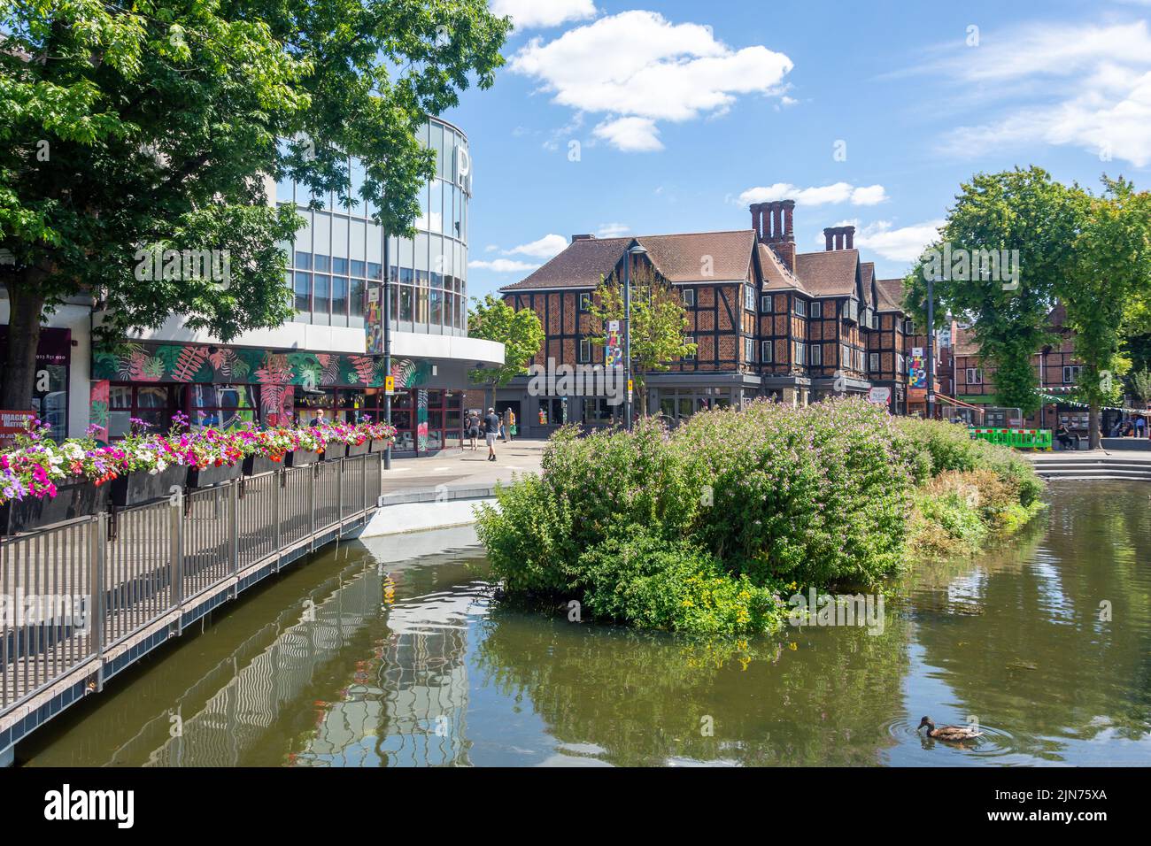 Watford high street, pond hi-res stock photography and images - Alamy