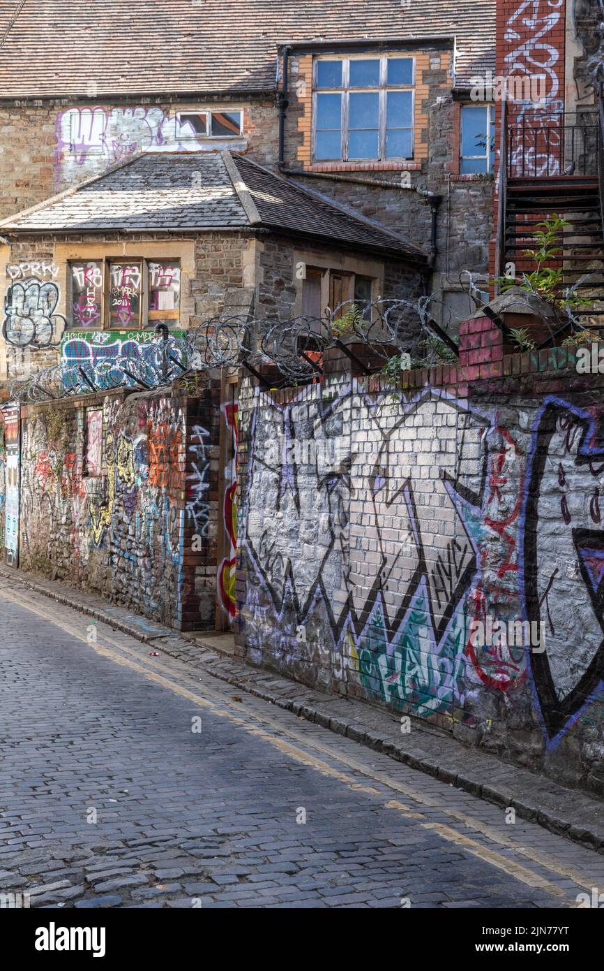 Contemporary Street Art - urban graffiti on walls in Stokes Croft ...