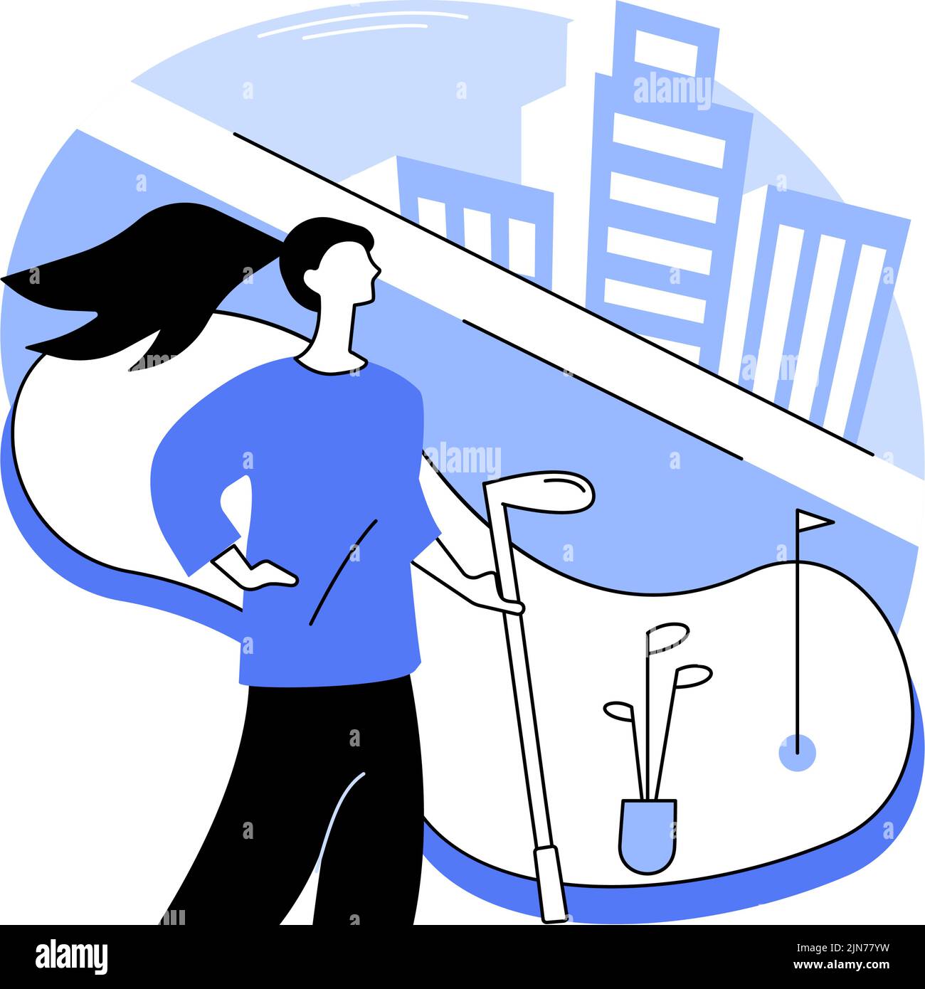 Outdoor recreation area isolated cartoon vector illustrations Stock ...