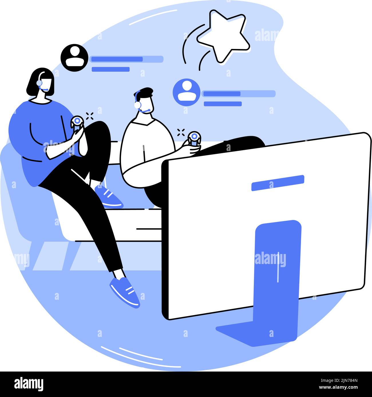 Gaming lounge Stock Vector Images - Alamy