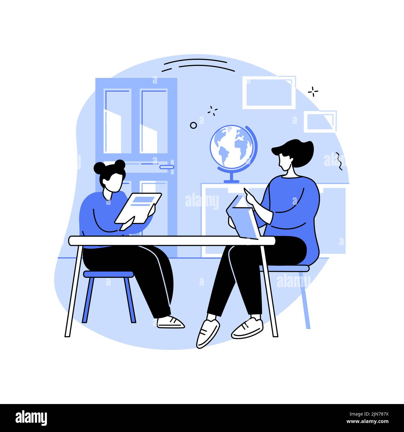 Tutor isolated cartoon vector illustrations Stock Vector Image & Art ...