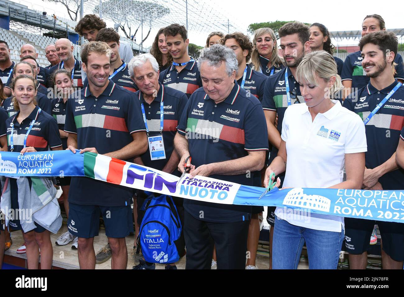 Rome, Italy. 09th Aug, 2022. Pictured left to right, Gregoriio ...