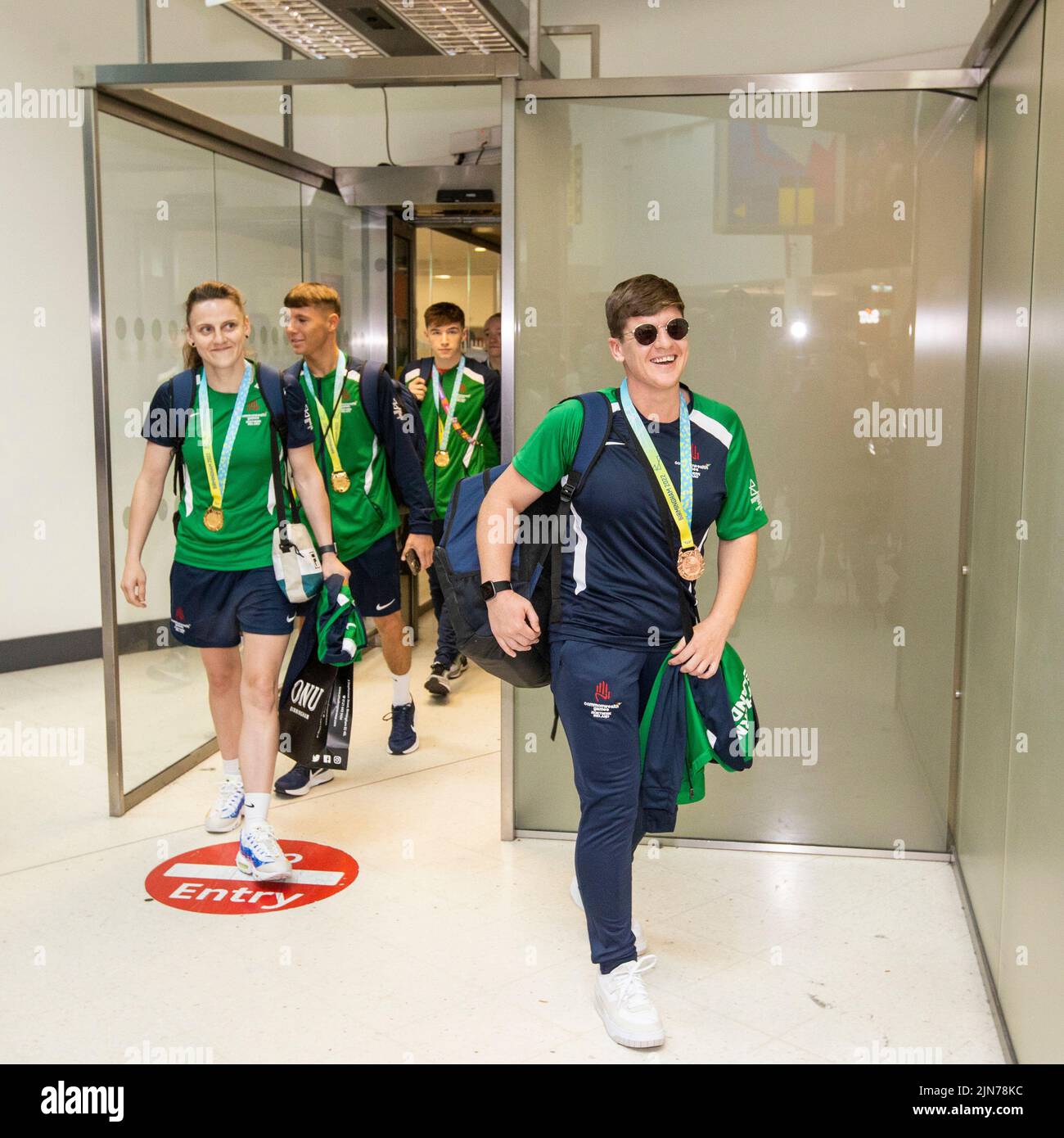 (from left) Northern Irish boxers Michaela Walsh, Dylan Eagleson, Jude ...